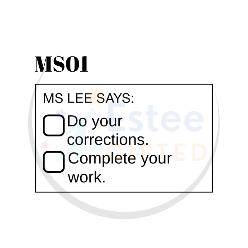 Custom Mathematics Teacher Checklist Stamps – Primary School Marking T ...